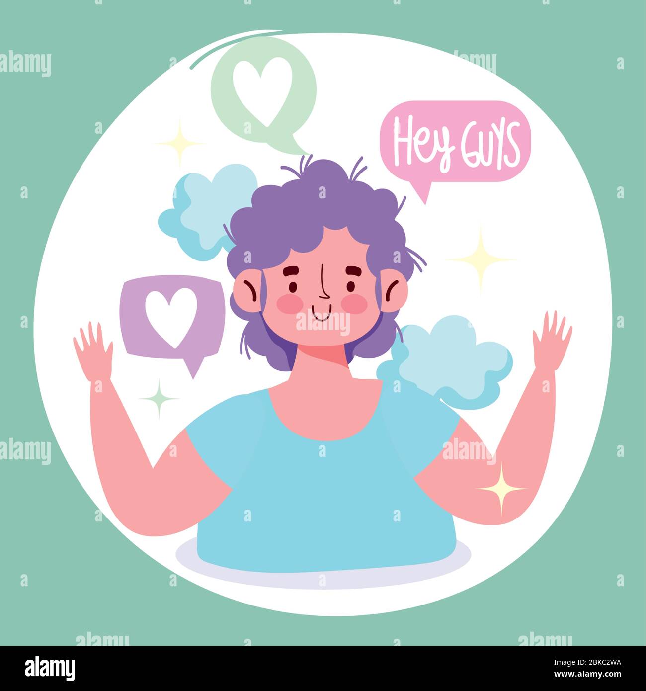 people communication and technology, boy talking, hey guys cartoon ...