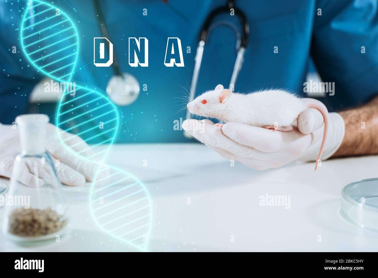 Mouse and dna illustration hi-res stock photography and images - Alamy