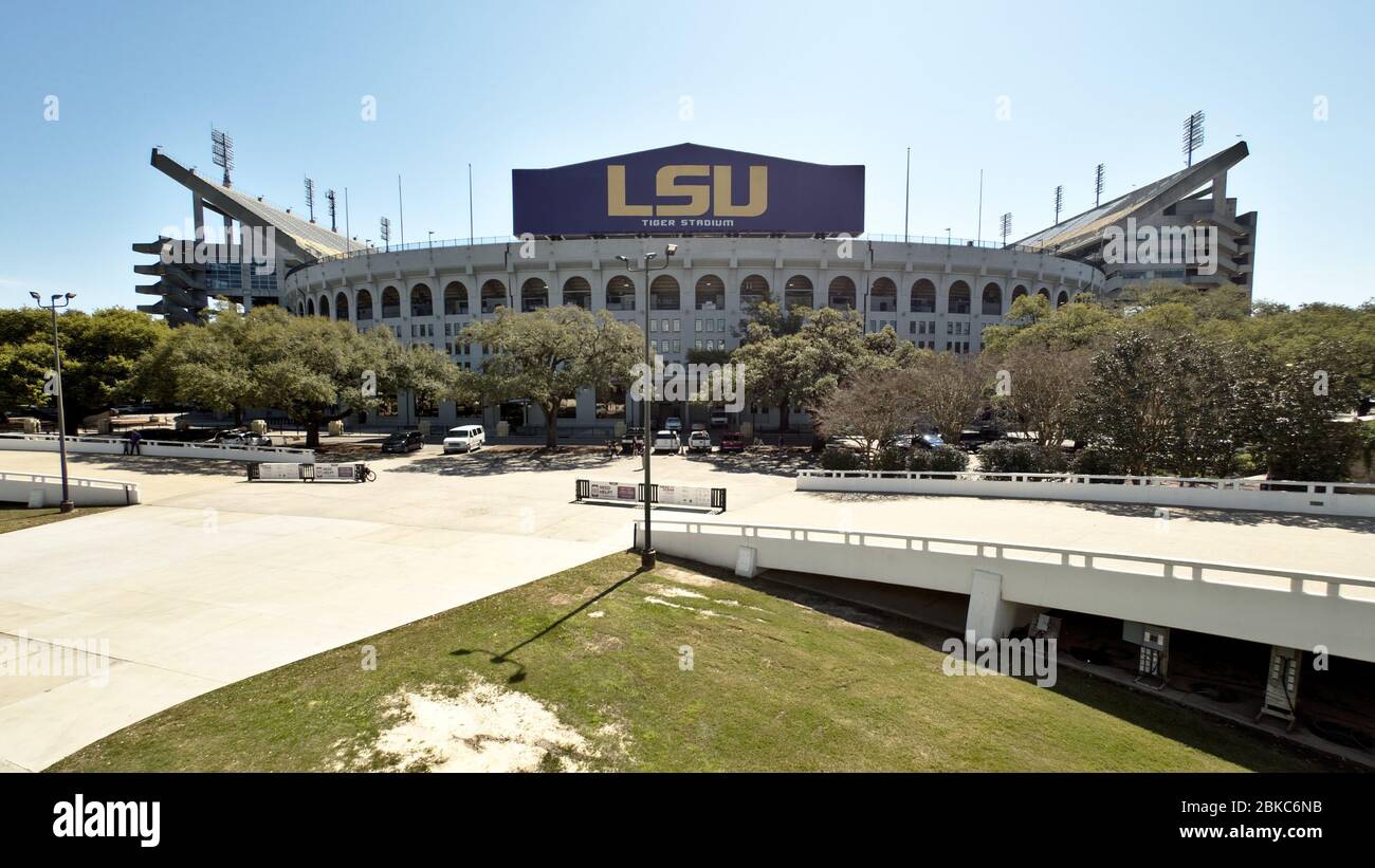 Baton Rouge, Louisiana, USA - 2020: Tiger Stadium is an outdoor stadium ...