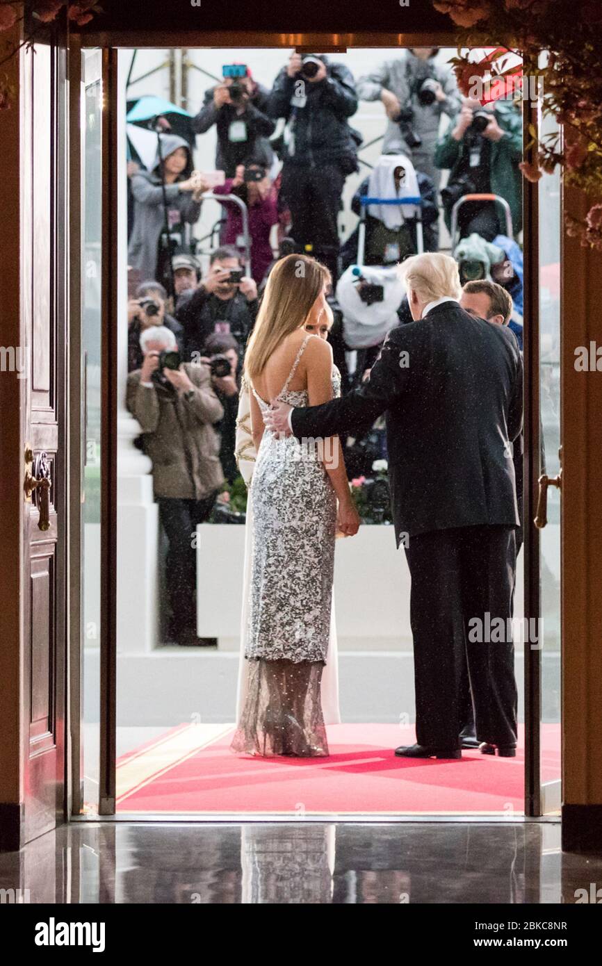 President Donald J. Trump and First Lady Melania Trump hosted a state ...