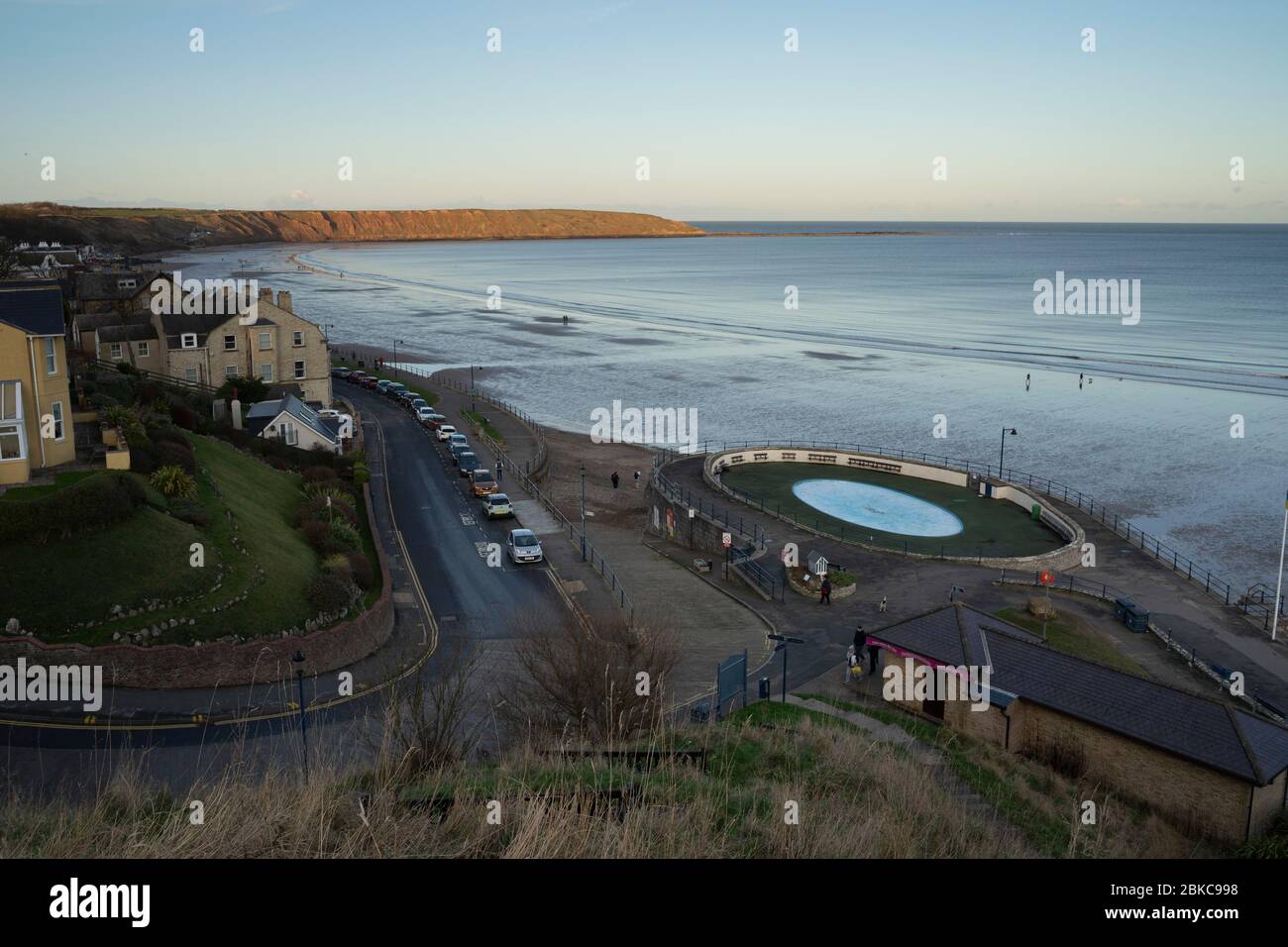 Winter Afternoon Filey Bay - Yorkshire Coast, England, UK Stock Photo ...