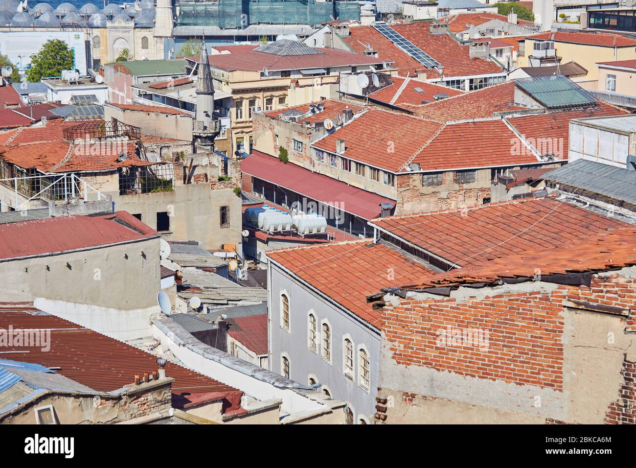 Astonishing view of Istanbul. Beautiful view of historic center of ...