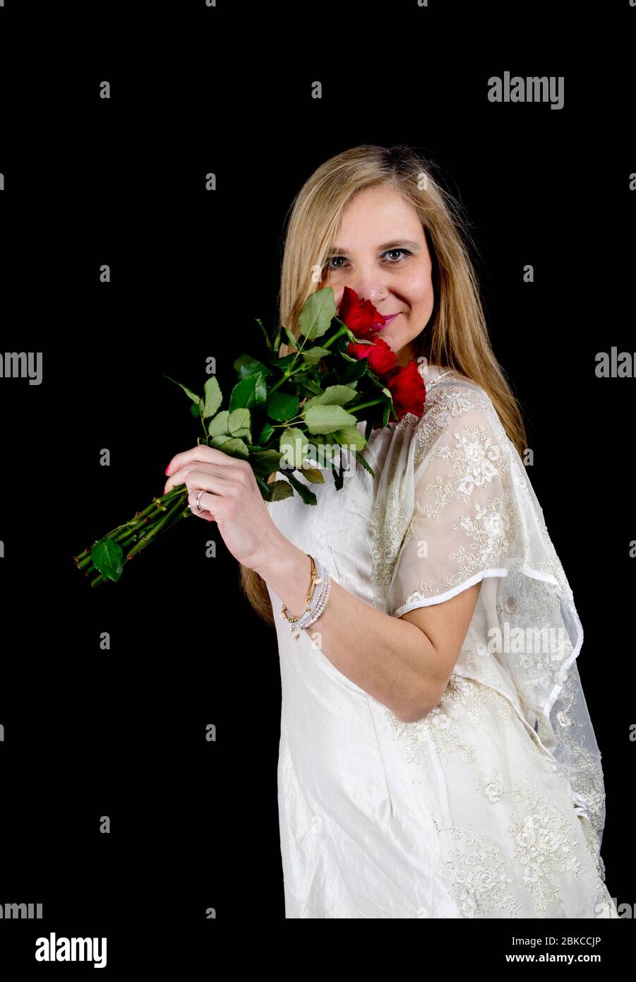 Young pink rose hi-res stock photography and images - Alamy