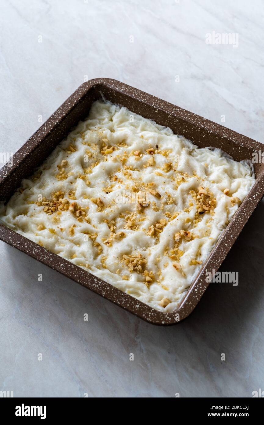 Traditional Turkish Ramadan Dessert Gullac . It is made with gullac ...