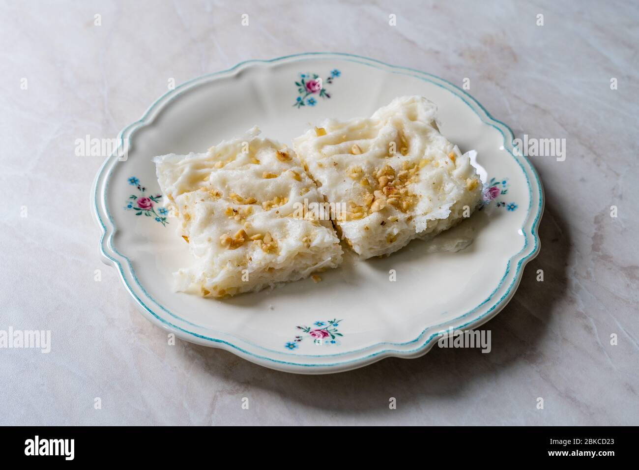 Traditional Turkish Ramadan Dessert Gullac . It is made with gullac ...