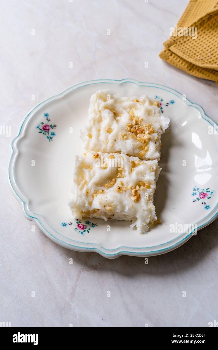 Traditional Turkish Ramadan Dessert Gullac . It is made with gullac ...