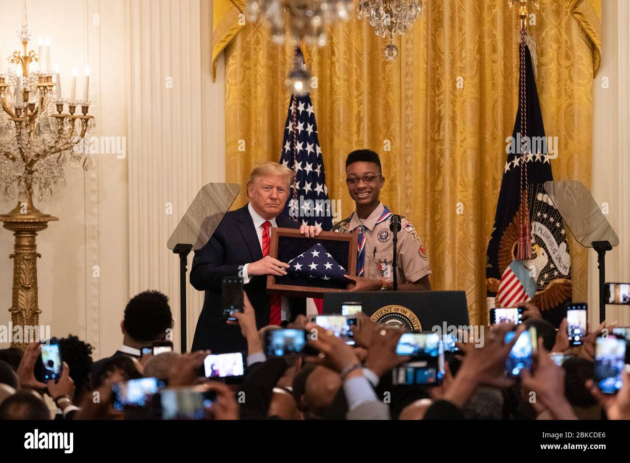On February 27, 2020, President Donald Trump presented Eagle Scout ...