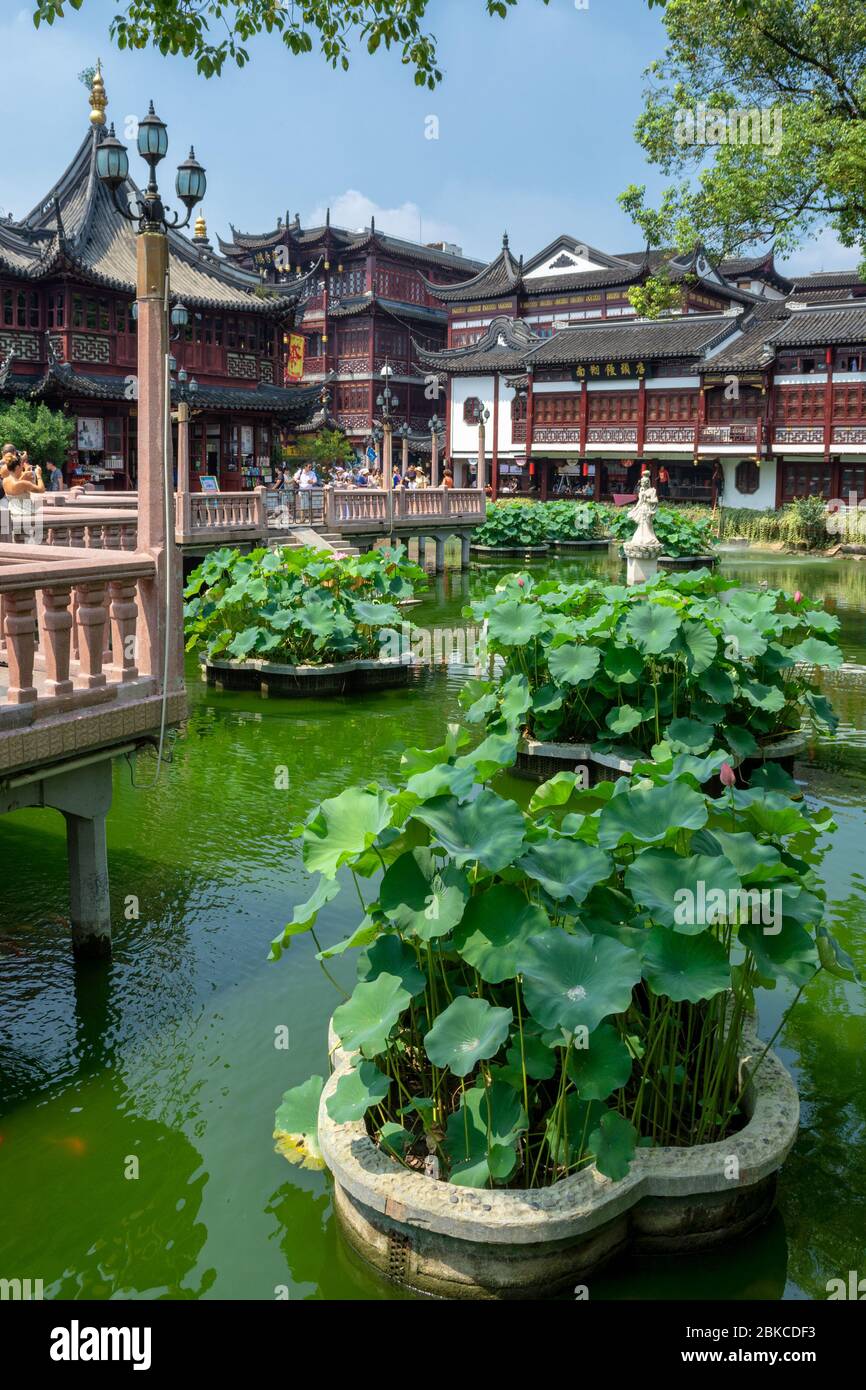 Shanghai / China - July 29, 2015: Yuyuan Garden, classical Chinese ...