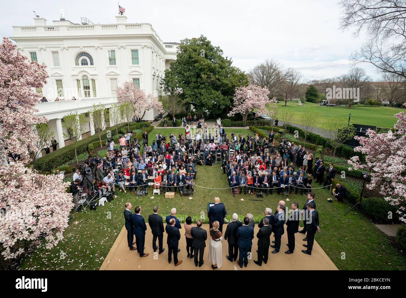 On March 13, 2020, President Donald Trump, joined by Vice President ...