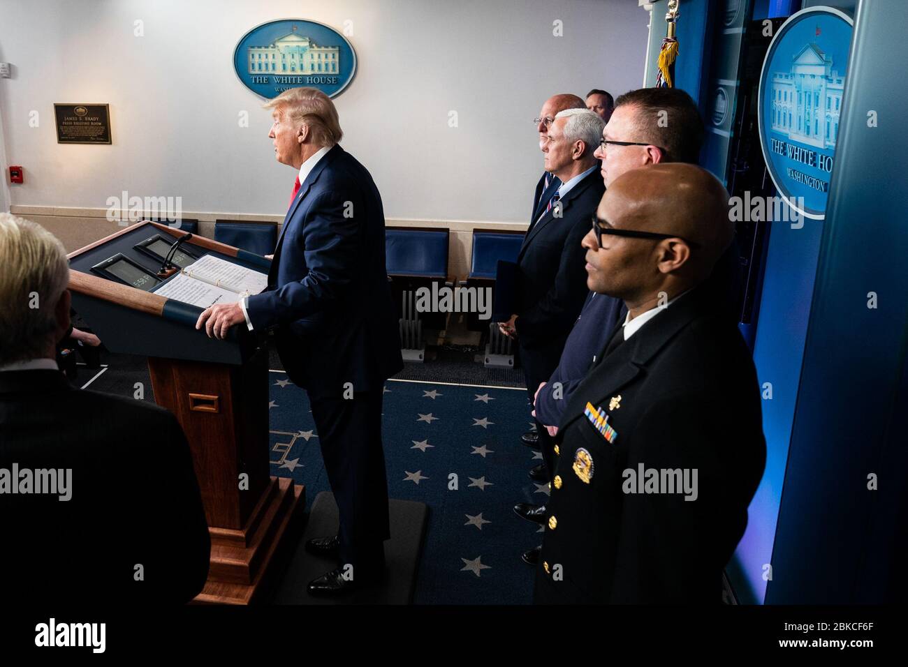 On March 22, 2020, President Donald Trump, Vice President Mike Pence ...