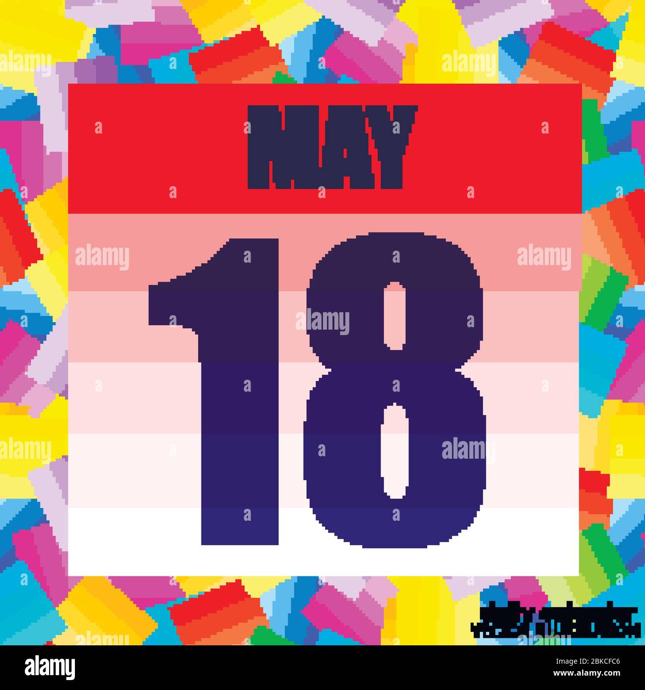 May 18 icon. For planning important day. Banner for holidays and ...