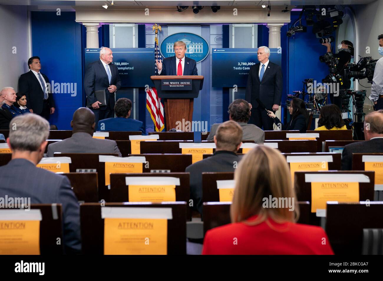 On April 17, 2020, President Donald J. Trump, accompanied by Vice ...