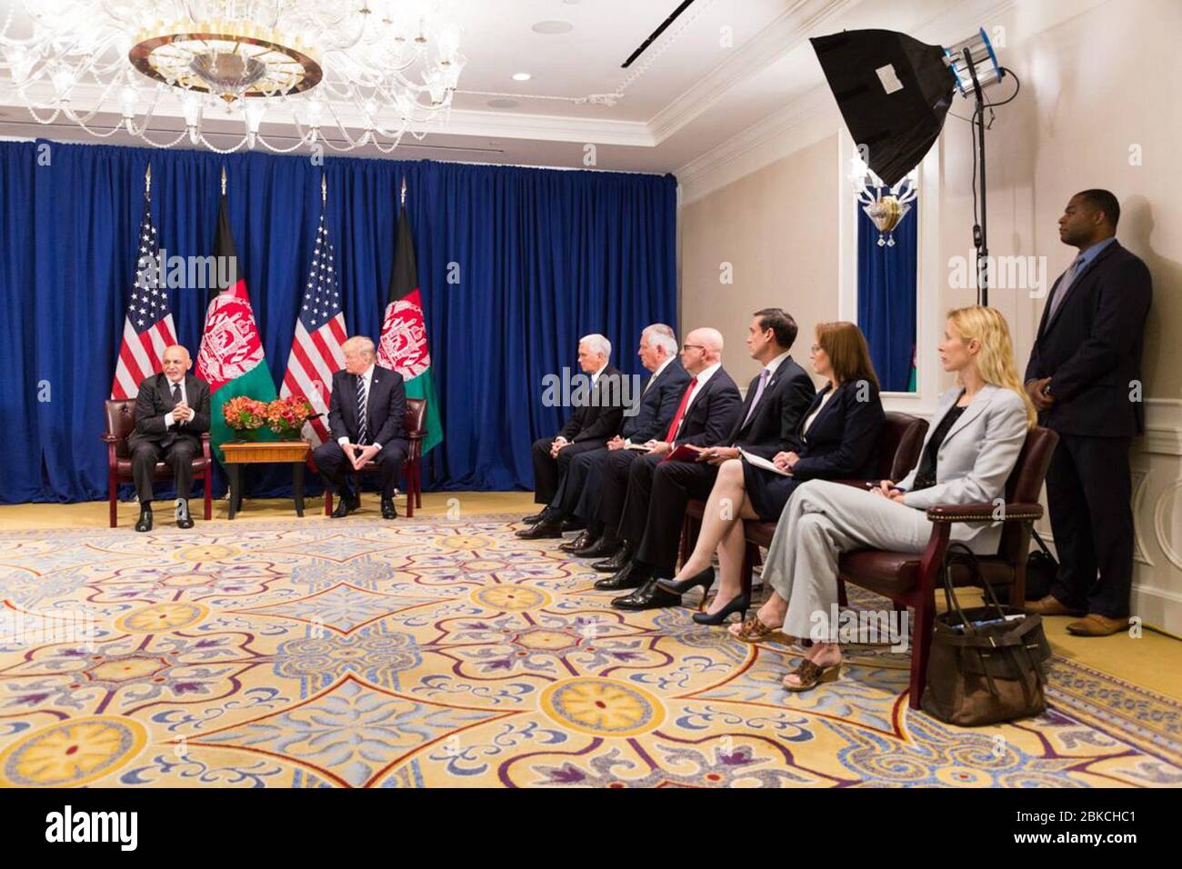 President Donald J. Trump and Afghan President Ashraf Ghani attended ...