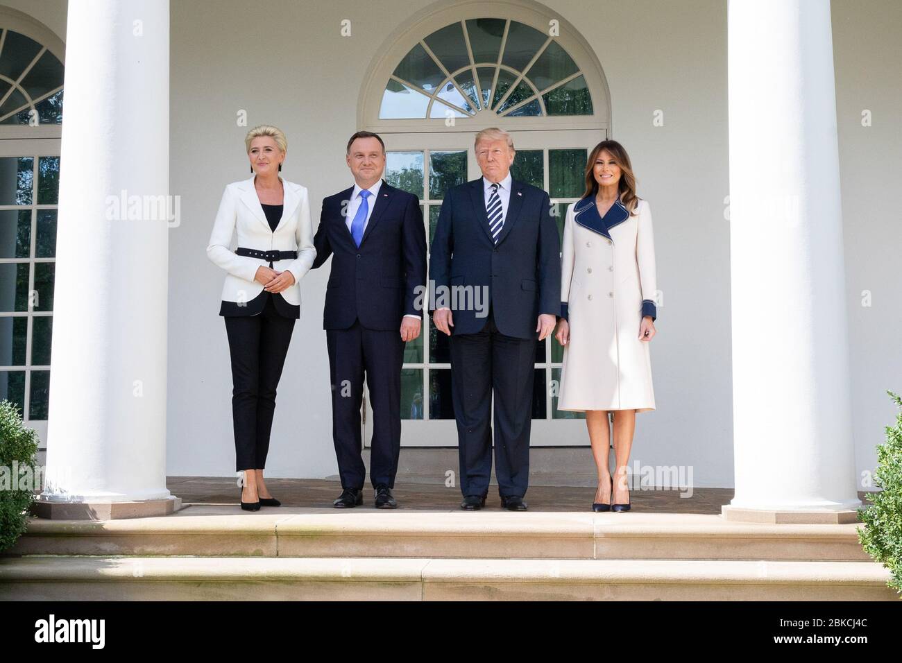 President Donald J. Trump and First Lady Melania Trump with Andrzej ...