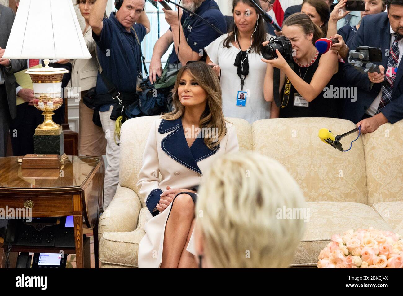 First Lady Melania Trump during the visit of Andrzej Duda, President of ...