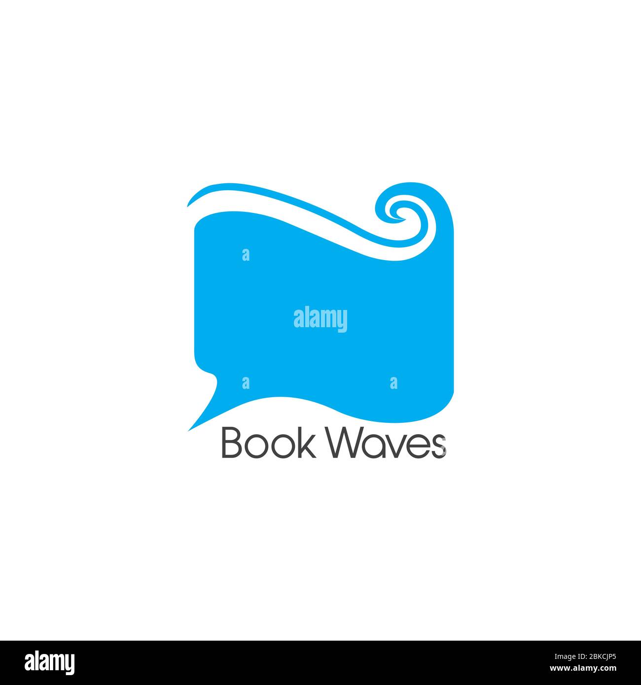 book wavy shape talk education symbol vector Stock Vector Image & Art ...