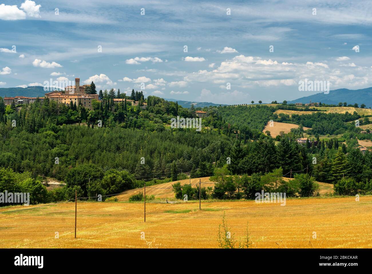 Summer landscape near Lippiano, Perugia, Umbria, Italy Stock Photo - Alamy