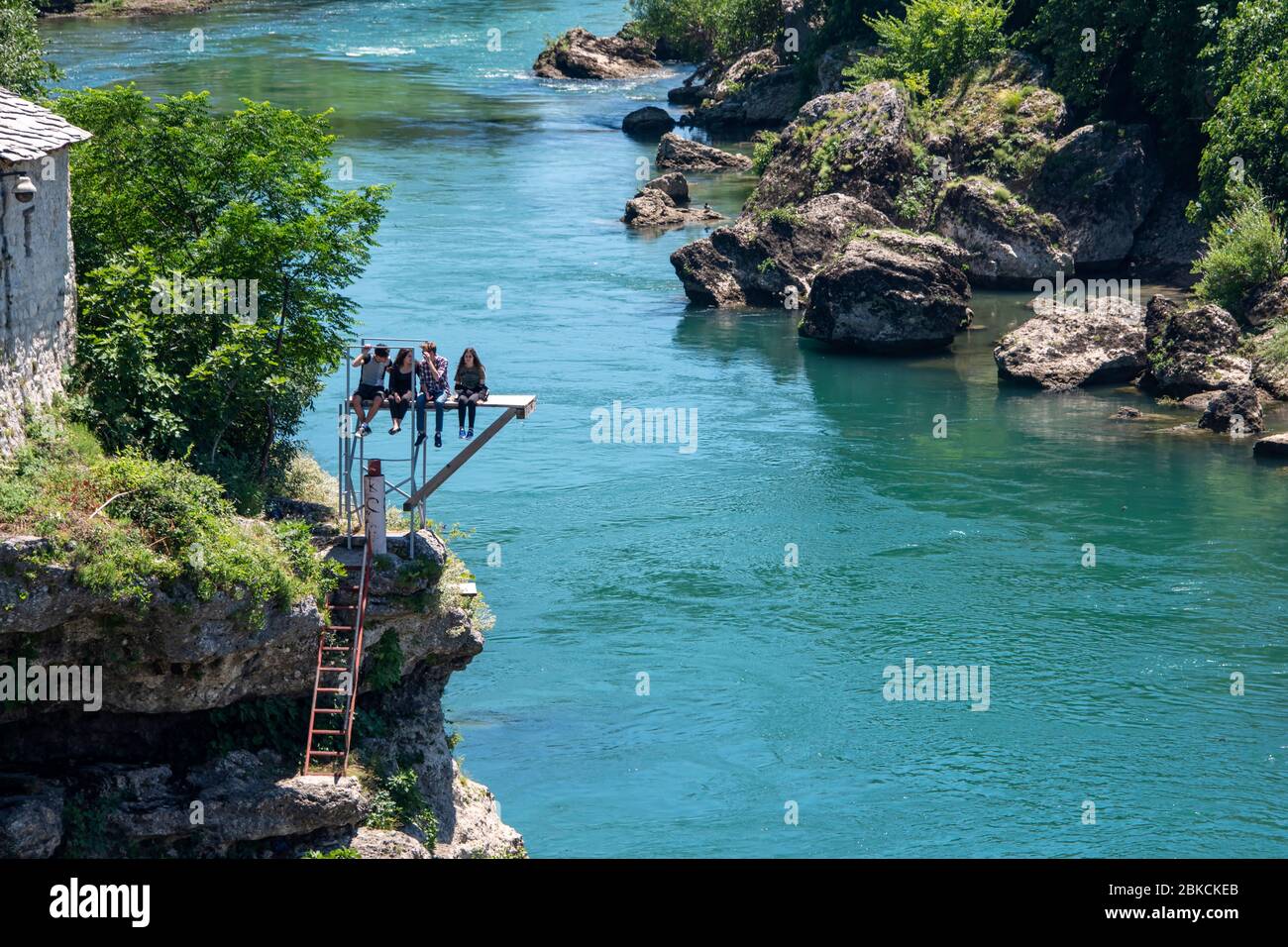 Stari most diving hi-res stock photography and images - Alamy