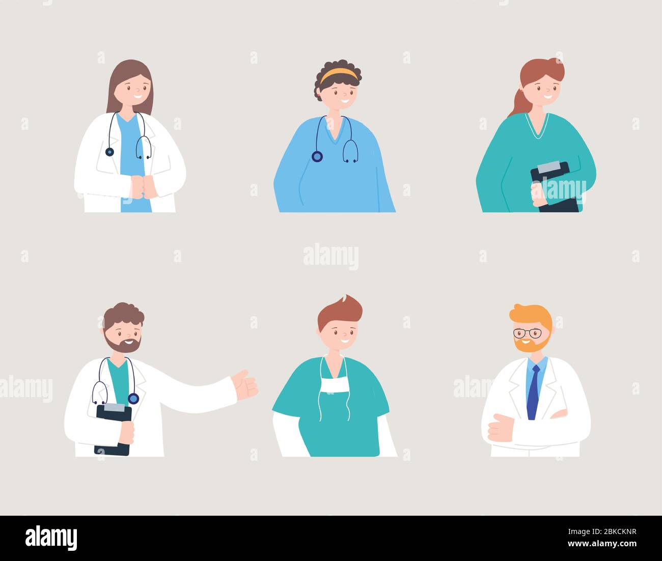 doctors and nurses, portrait nurses physicians staff group medical ...