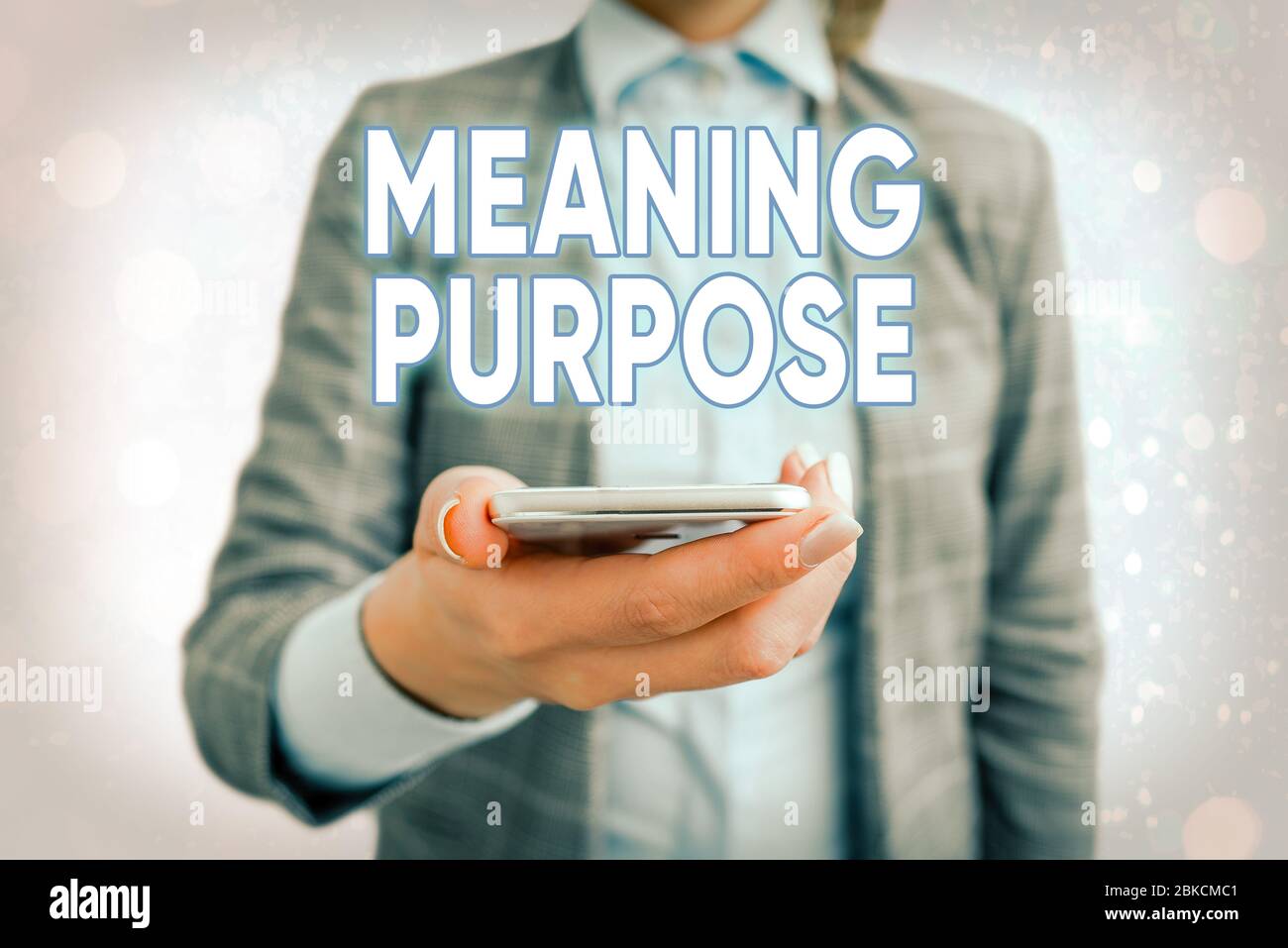 Conceptual Hand Writing Showing Meaning Purpose Concept Meaning The