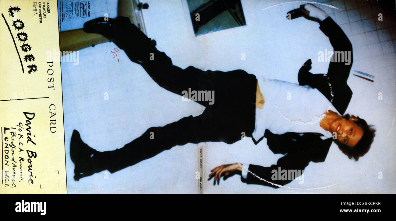 David Bowie: LP total front and back cover 'Lodger' Stock Photo - Alamy