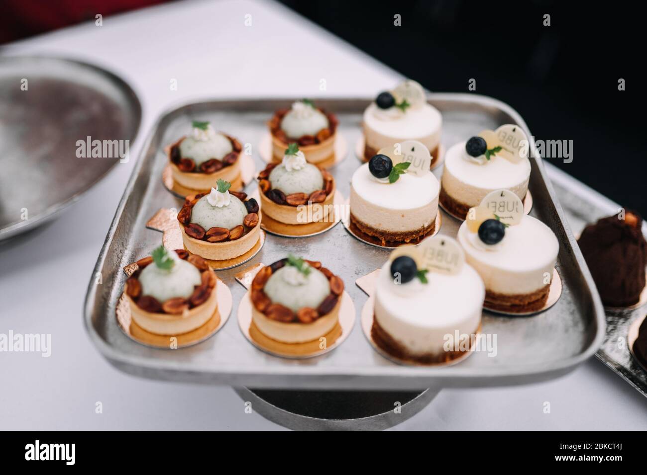 photo of dessert in a hotel open buffet Stock Photo - Alamy