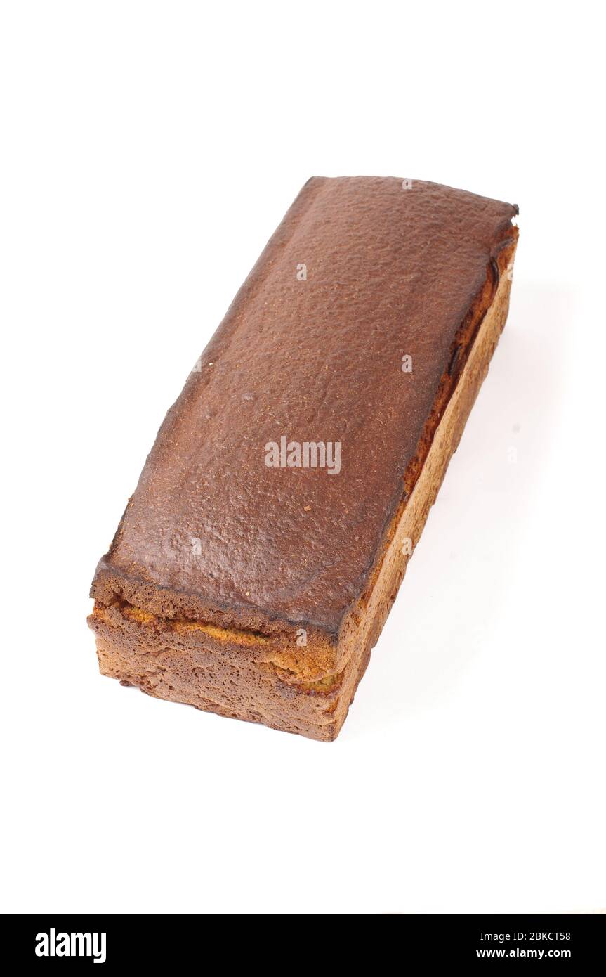 Traditional lithuanian rye bread (dark bread) loaf isolated on the white background Stock Photo ...