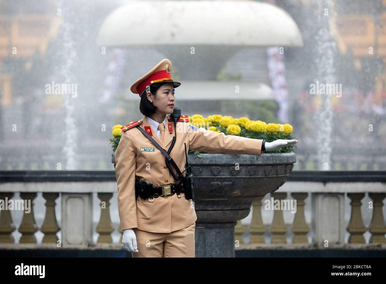 On February 27, 2019, crowds gathered in Hanoi, Vietnam, to watch the ...