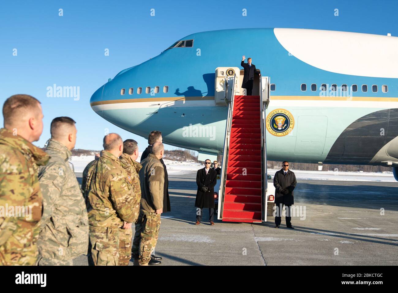 On February 28, 2019, President Donald Trump arrived at Joint Base ...