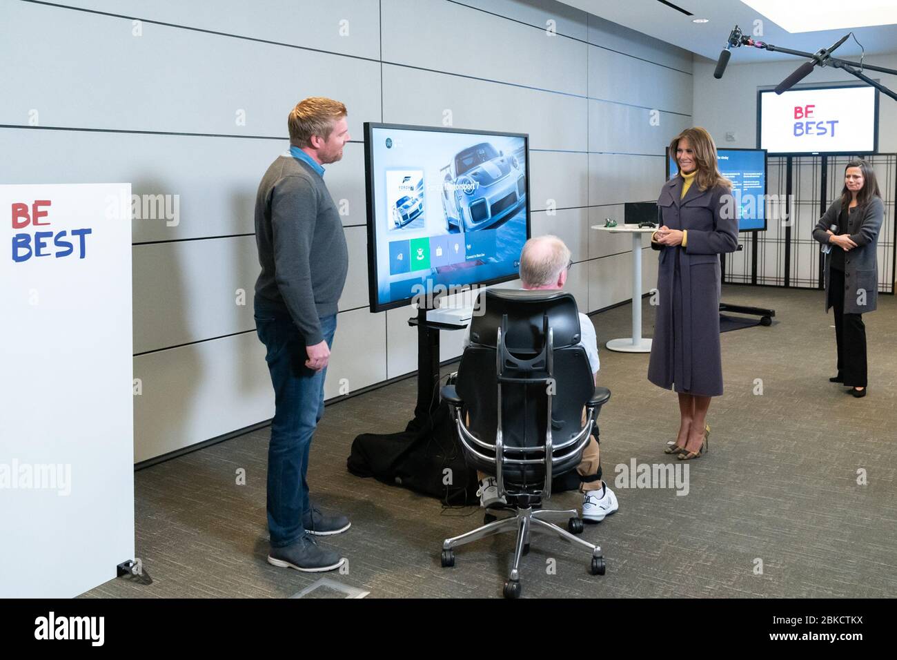 On March 4, 2019, First Lady Melania Trump visited the Microsoft ...