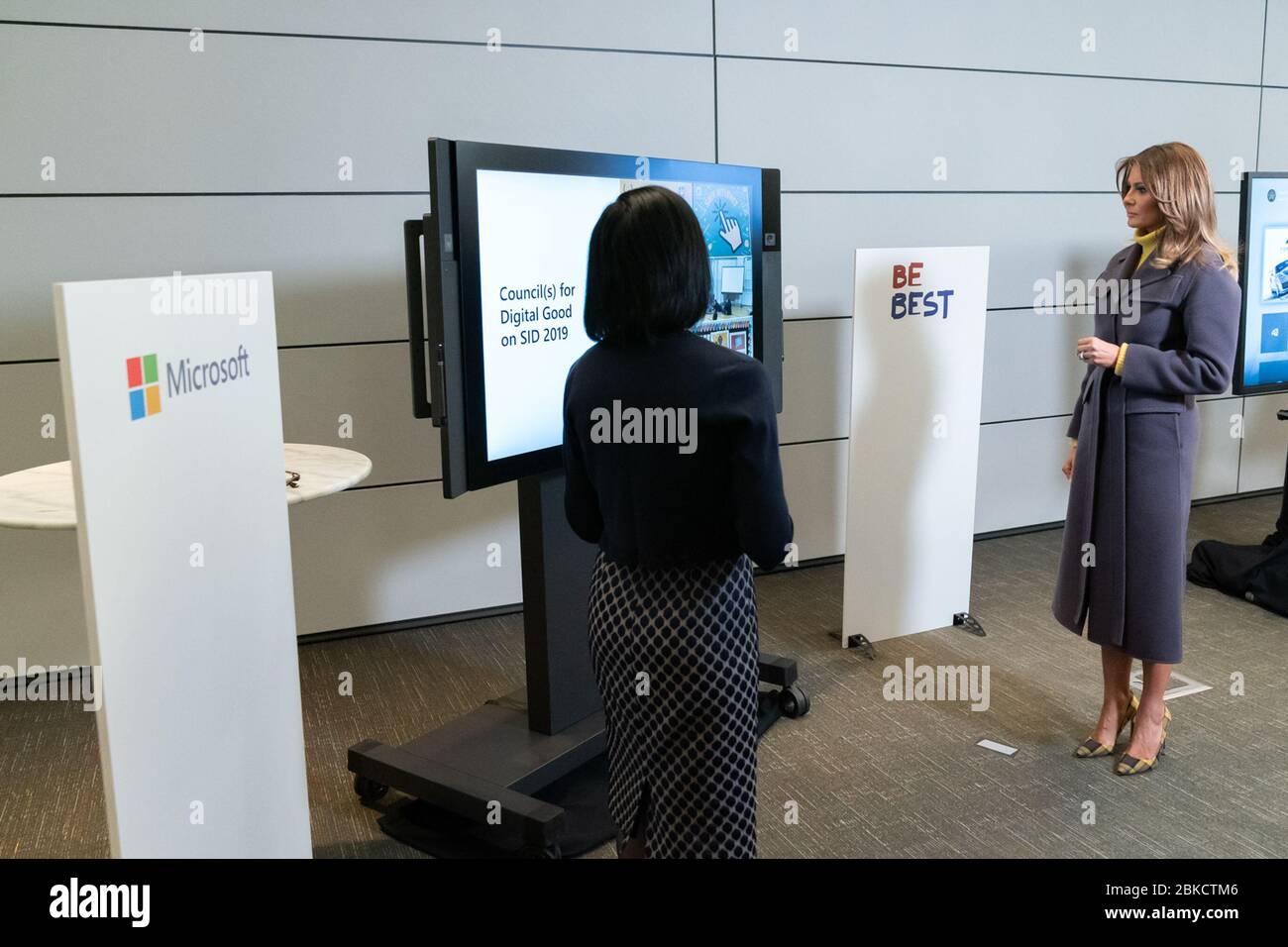 On March 4, 2019, First Lady Melania Trump attended an online safety ...