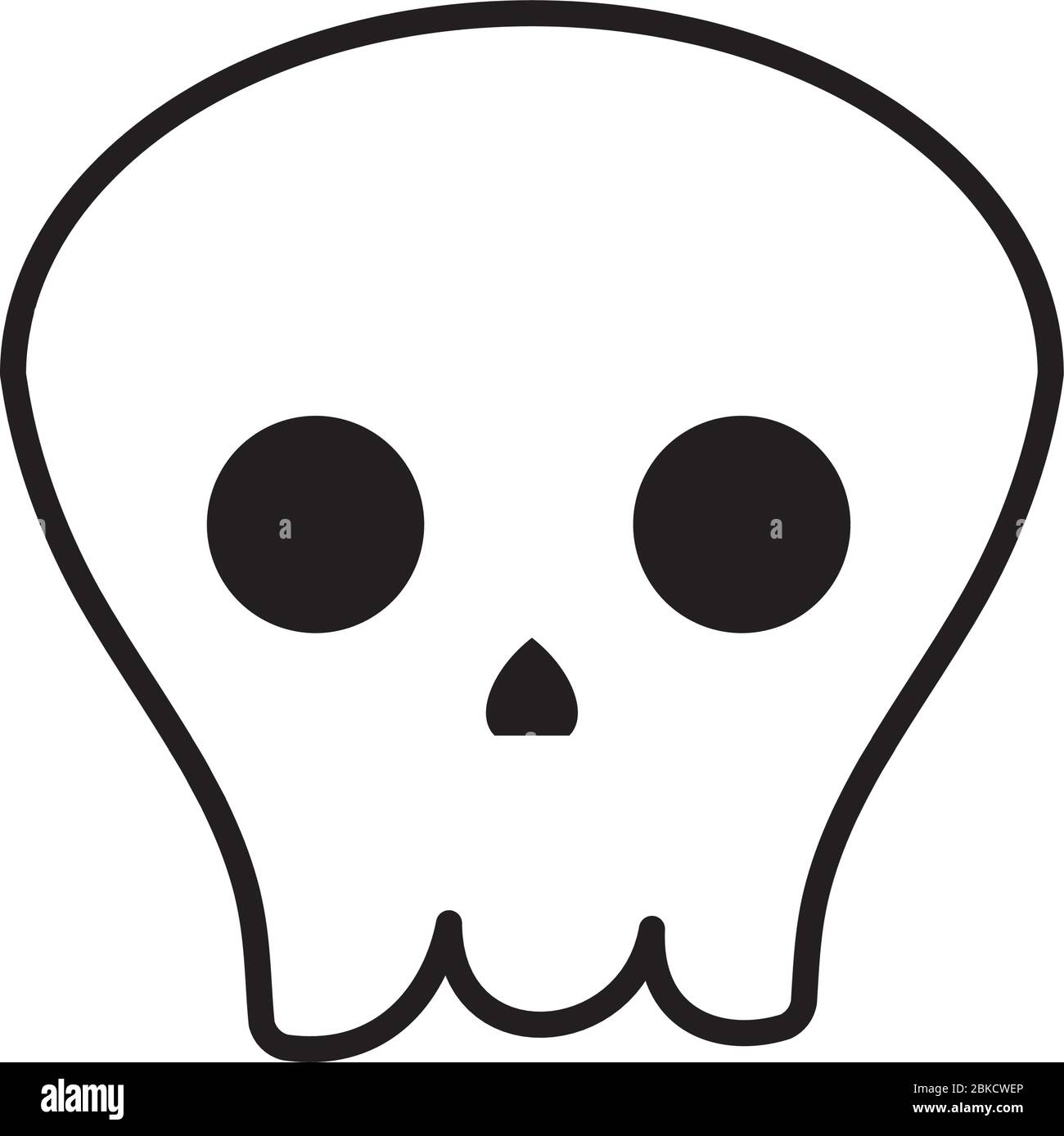 Danger Skull Icon Vector