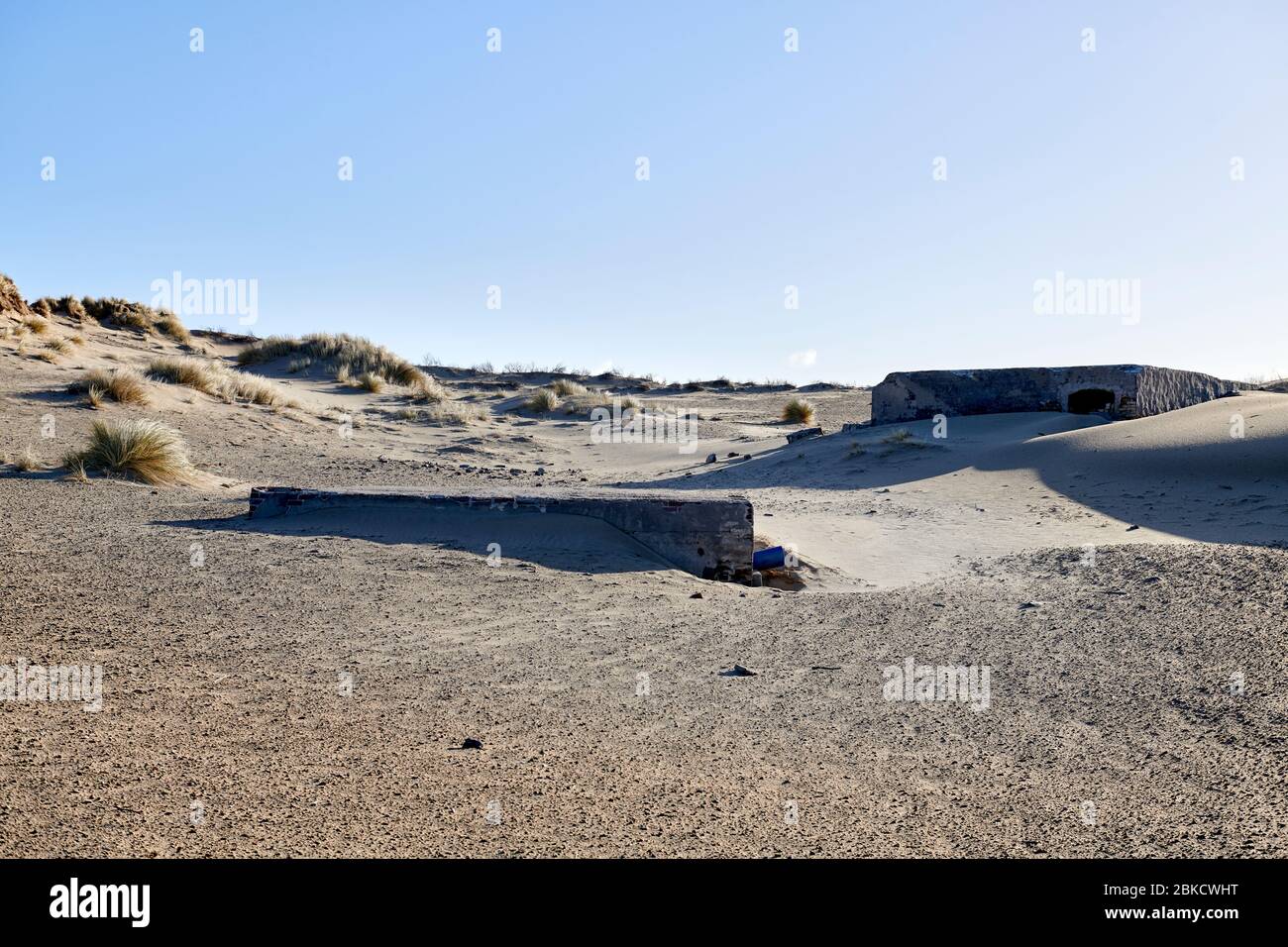 World War Two bunkers in the dunes of The Hague, Netherlands Stock ...