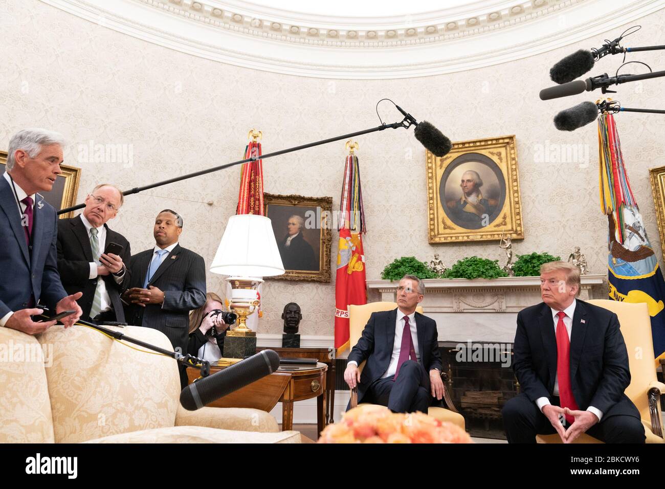 President Donald J. Trump meets with NATO Secretary General Jens ...