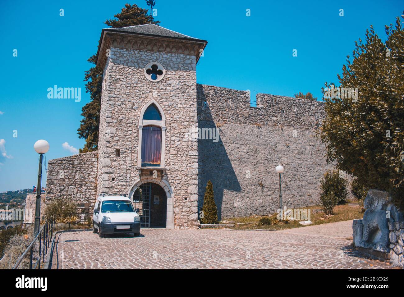 Entrance of the Trsat castle in Rijeka, Croatia Stock Photo - Alamy