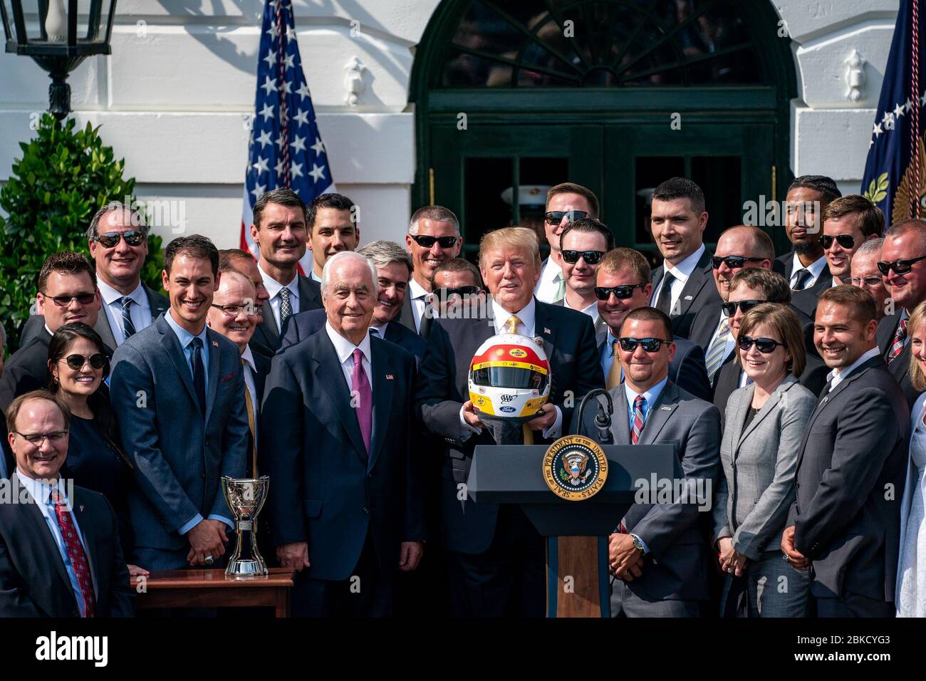 The 2018 NASCAR Cup Series Champion: Joey Logano Visits the White House ...