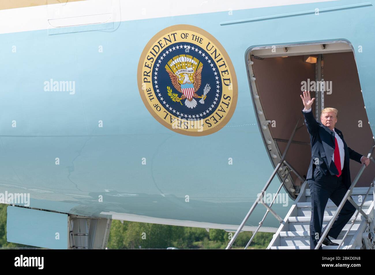 On May 24, 2019, President Donald Trump bid farewell to U.S. troops at ...