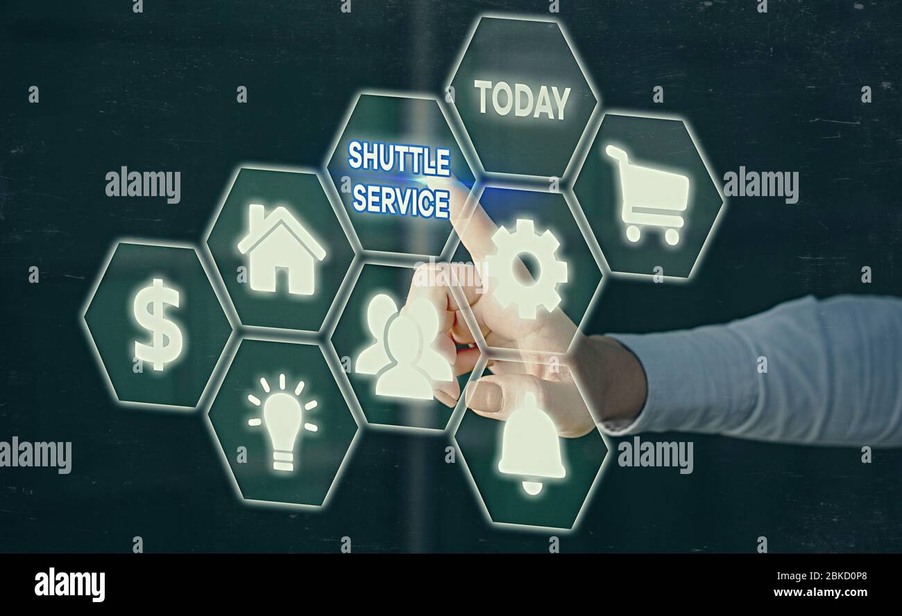 Conceptual hand writing showing Shuttle Service. Concept meaning ...