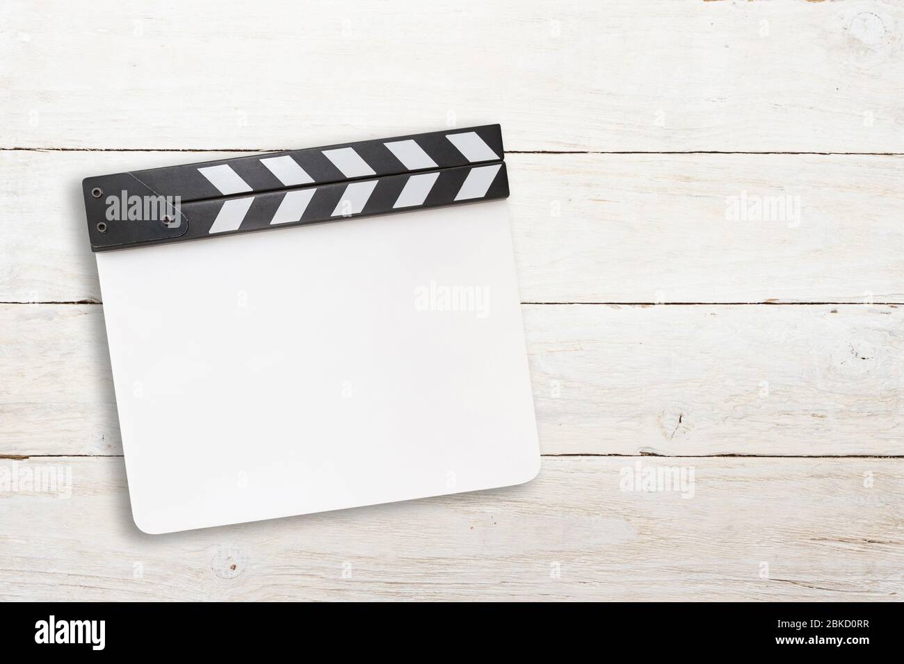 Empty wooden clapperboard on hi-res stock photography and images - Alamy