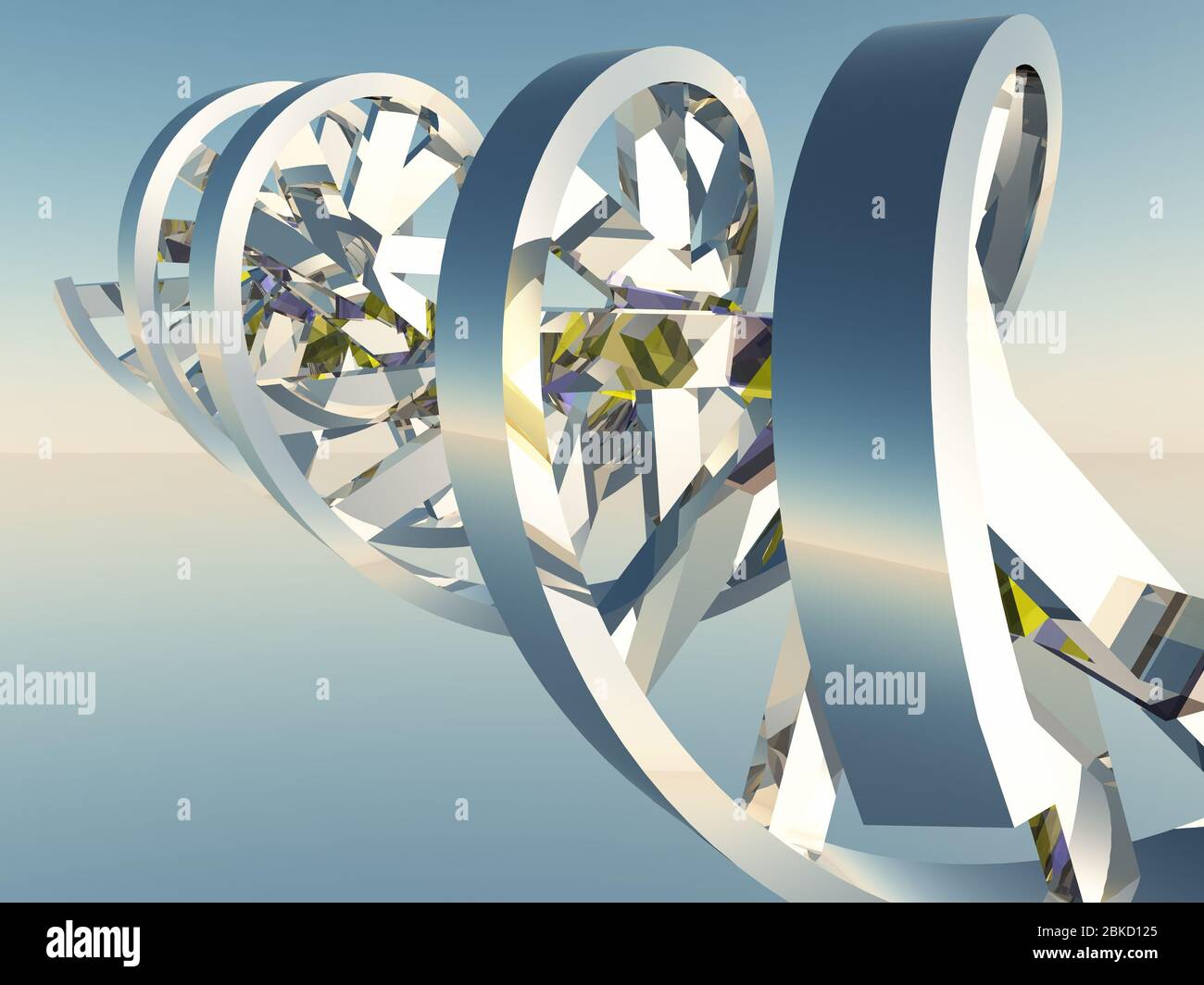 DNA chain model. 3D rendering Stock Photo - Alamy