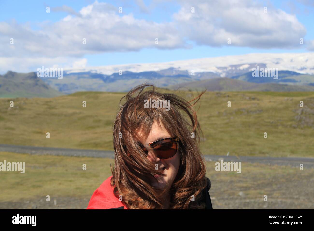 Woman windswept hi-res stock photography and images - Alamy