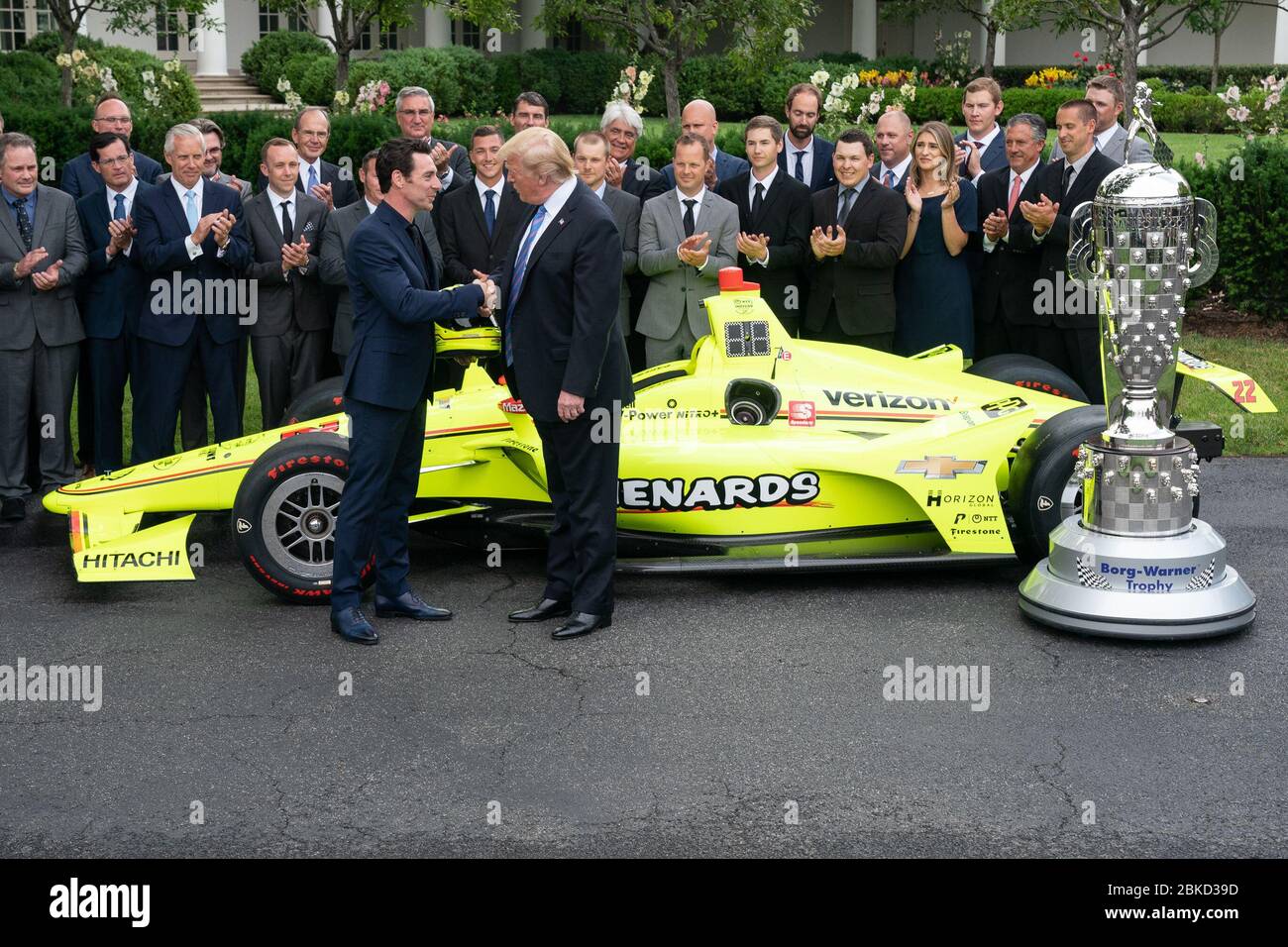 President Donald J. Trump welcomes race car driver Simon Pagenaud and ...