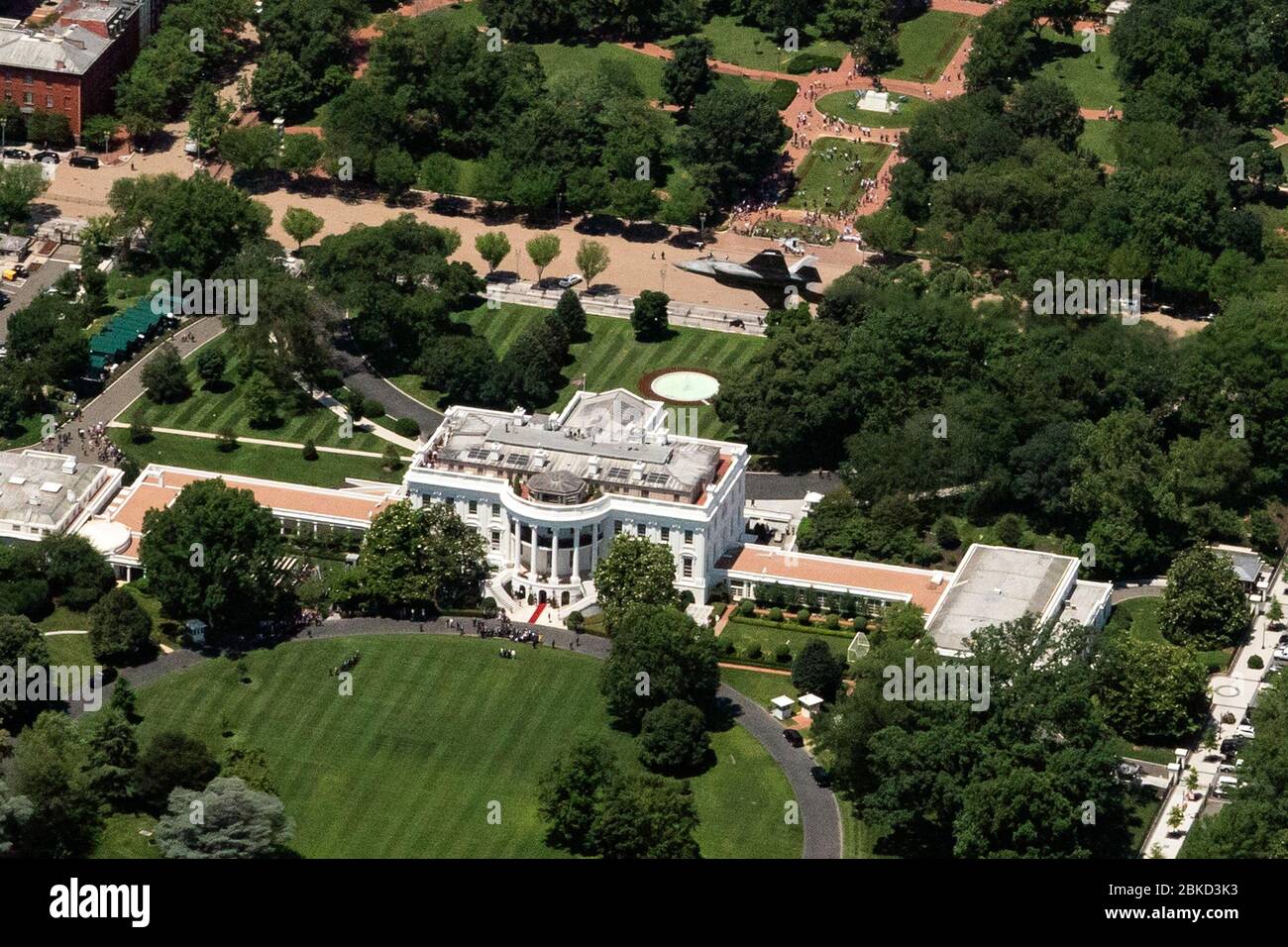 On June 12, 2019, an F-35 fighter jet flew over the White House during ...