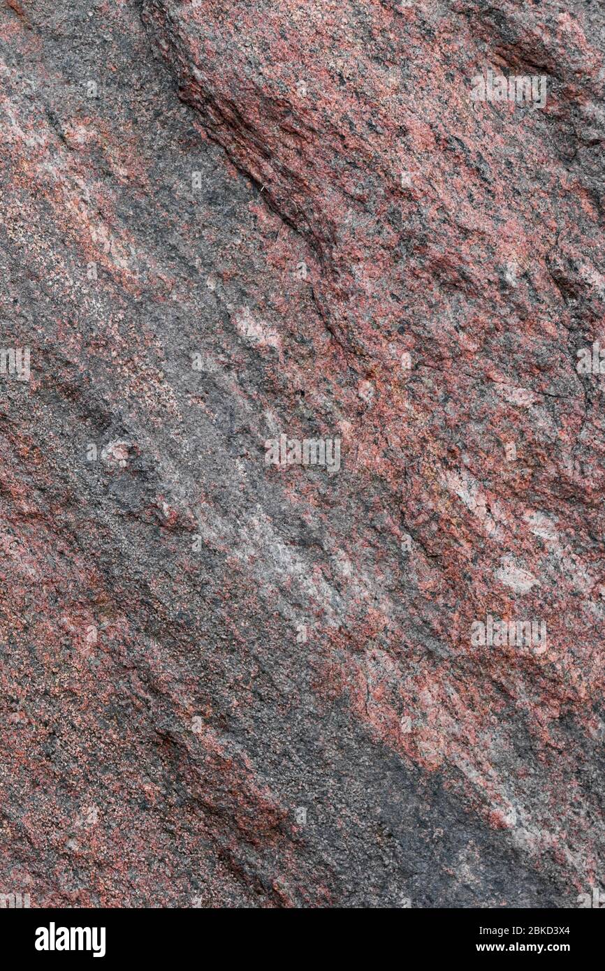 pattern and texture of natural untreated granite layers. stone surface ...