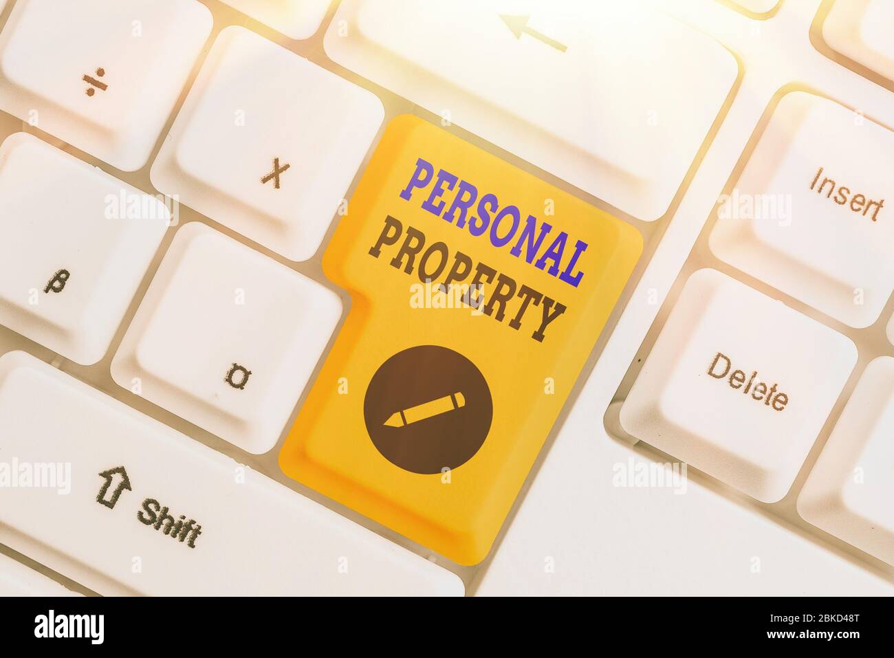 Handwriting text Personal Property. Conceptual photo Things that you ...