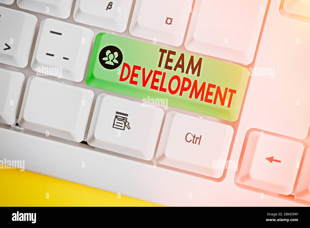 Word writing text Team Development. Business photo showcasing learn why and how small groups ...