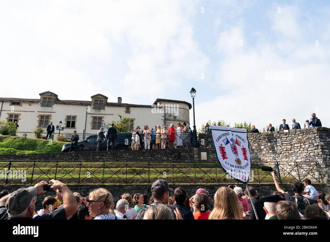 First Lady Melania Trump, alongside the spouses of G7 leaders, arrives ...