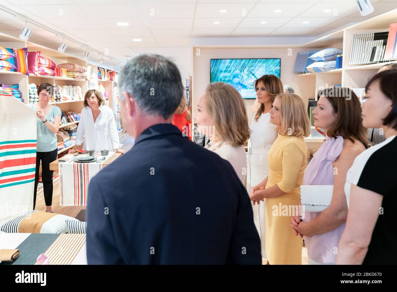 On August 25, 2019, First Lady Melania Trump visited Lartigue 1910, a ...