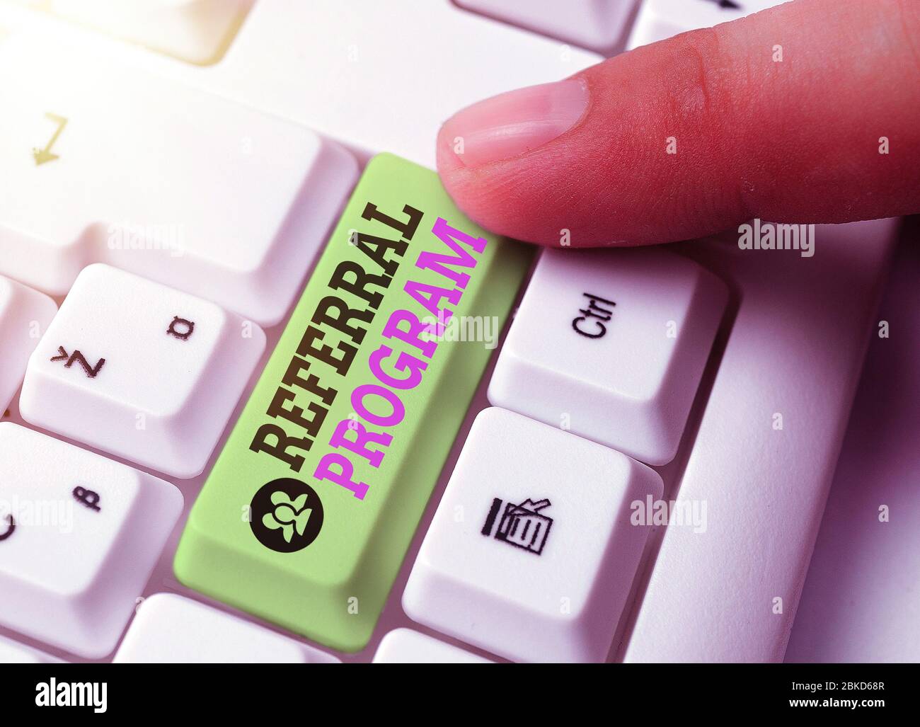 Word writing text Referral Program. Business photo showcasing sending ...