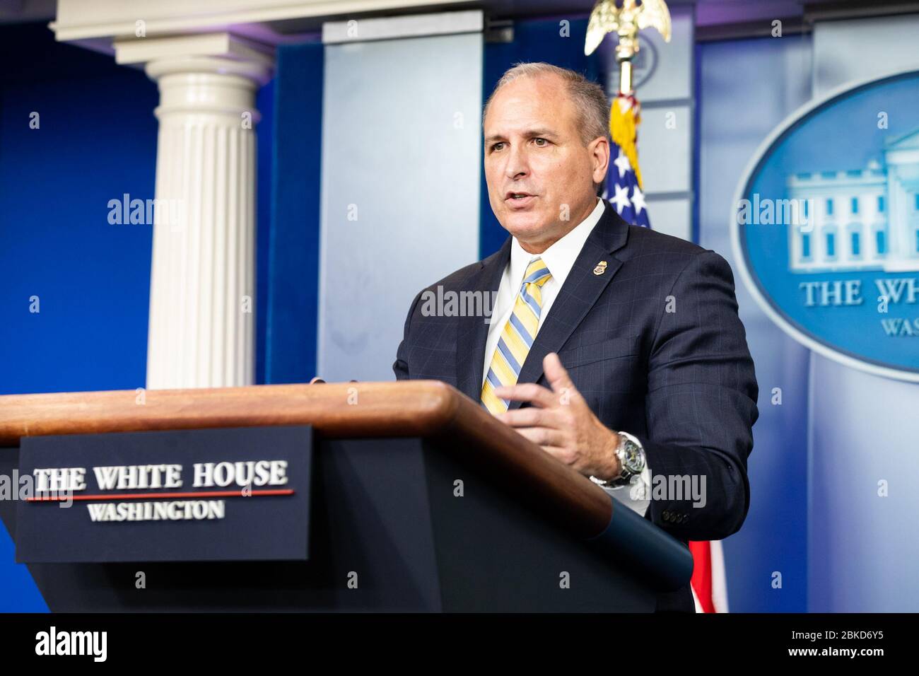 Acting Commissioner of Customs and Border Protection Mark Morgan speaks ...